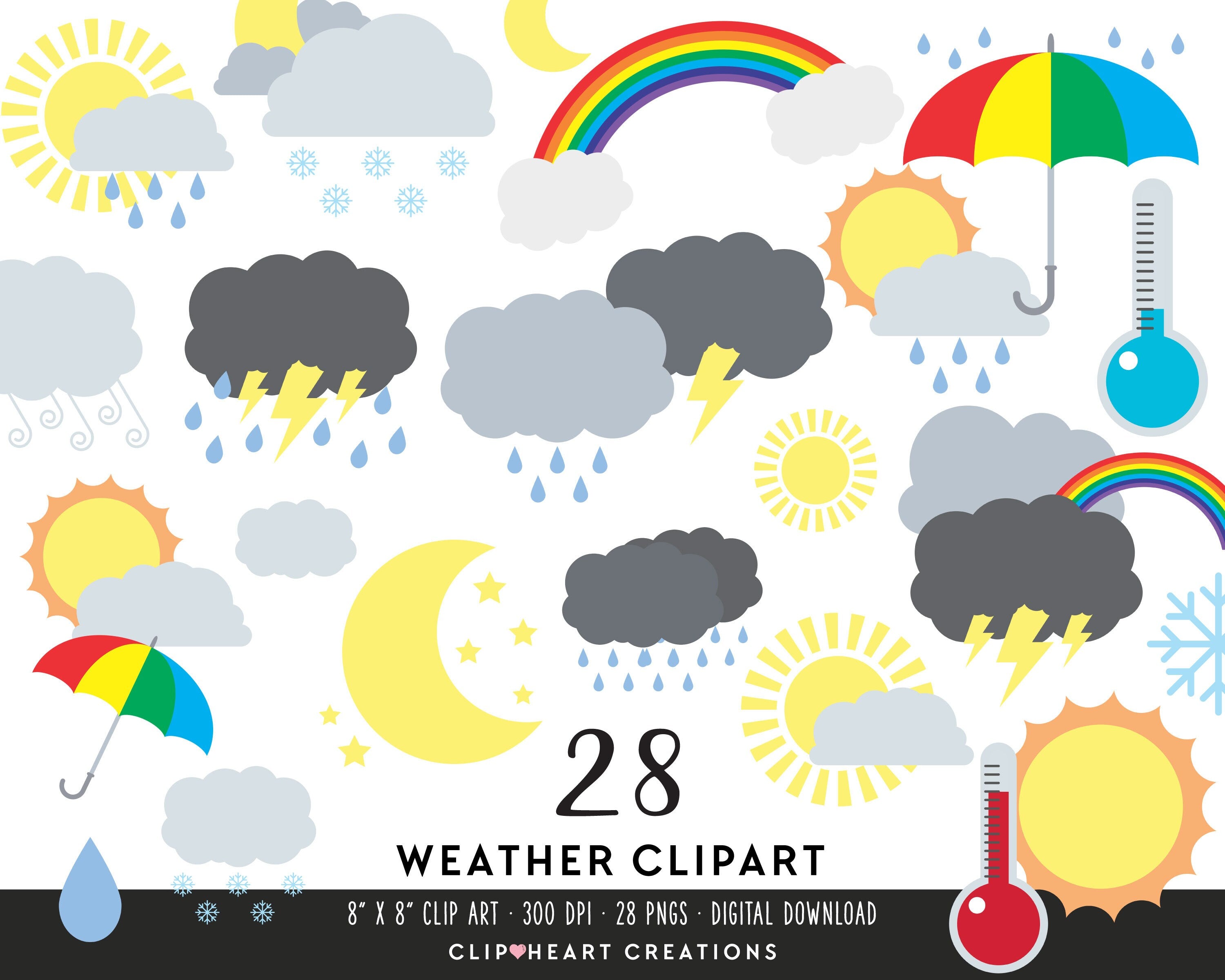Weather Clip Art, – clipheart creations