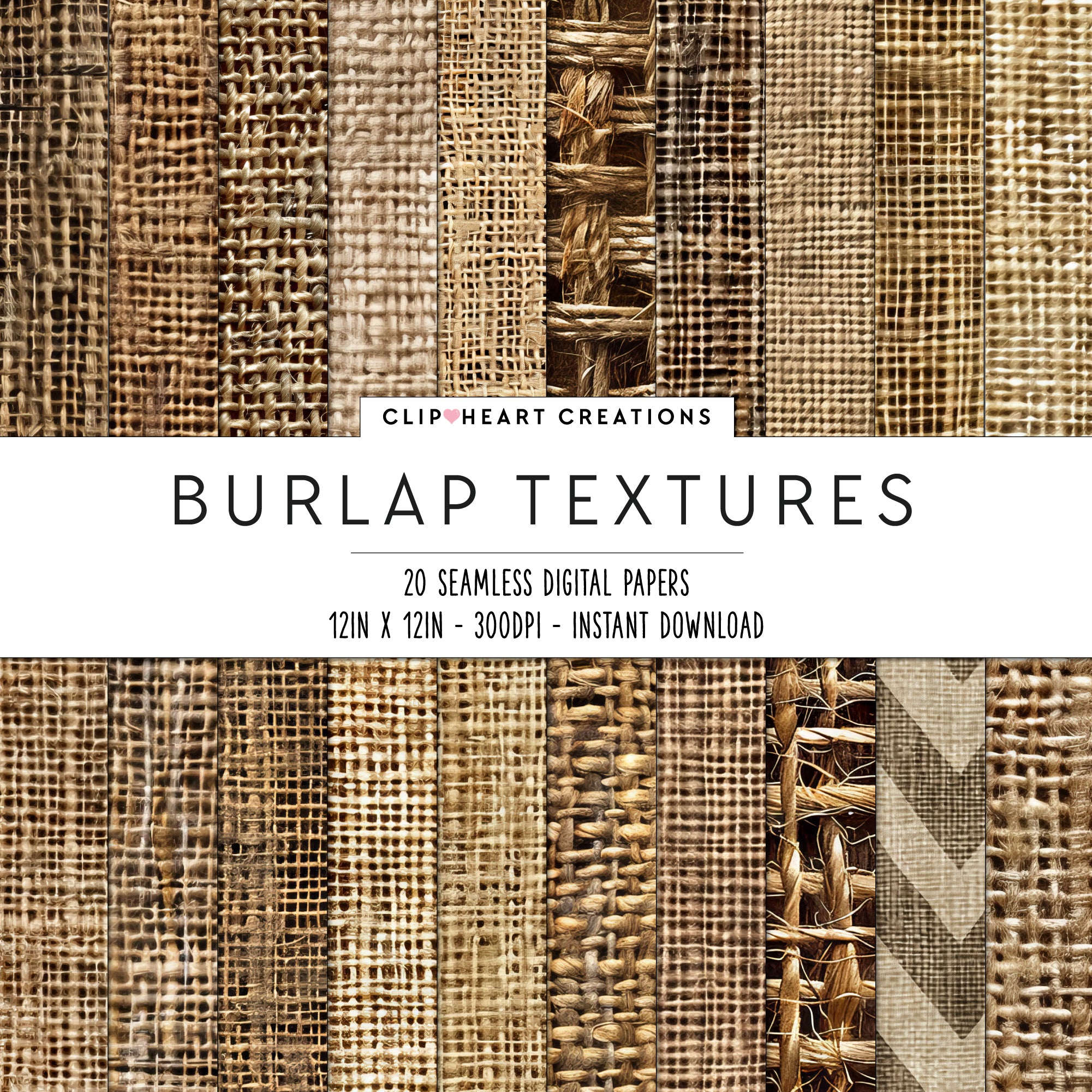 Burlap Texture Seamless Digital Papers – clipheart creations